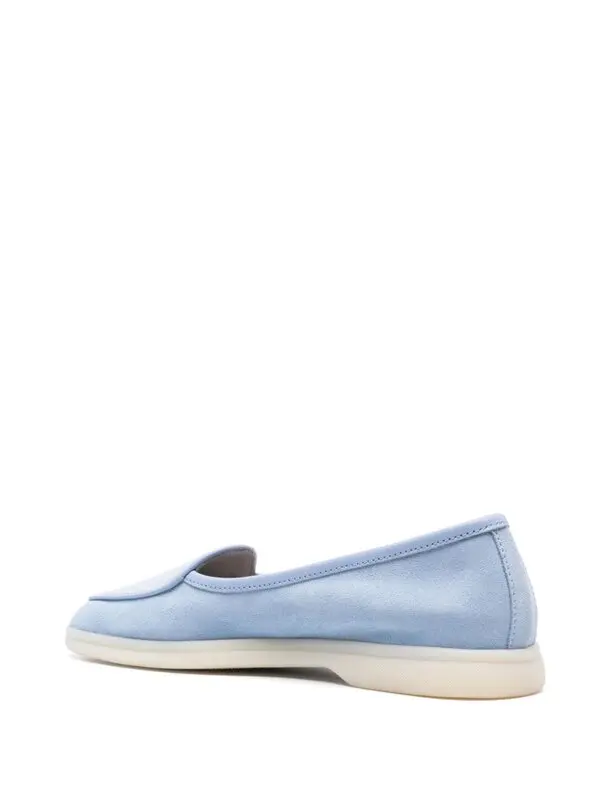 SCAROSSO Livia Suede Loafers - Blue