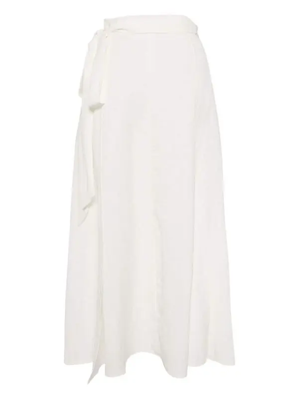 Voz High-waisted Wrap Skirt - Neutrals