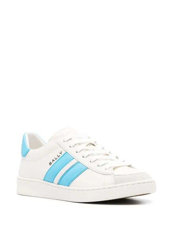 Bally Tyger Leather Sneakers - White