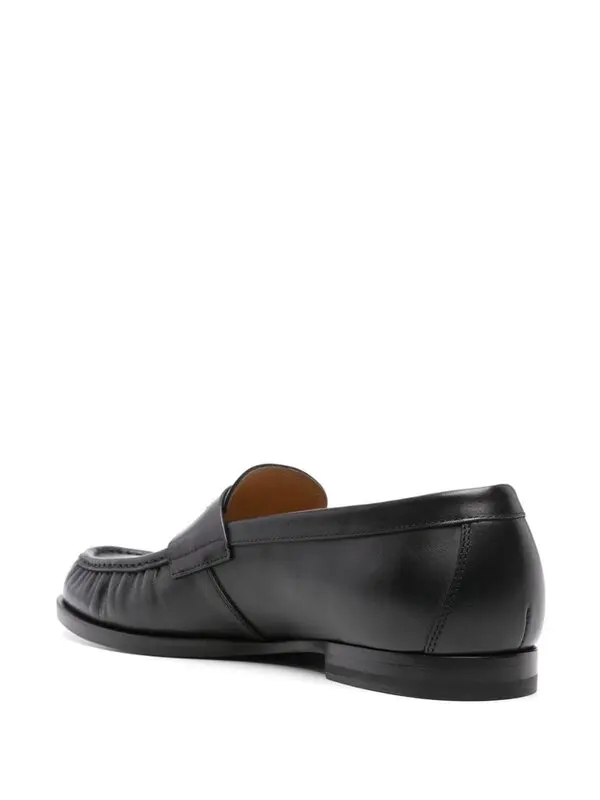 SCAROSSO Fred Leather Loafers - Black