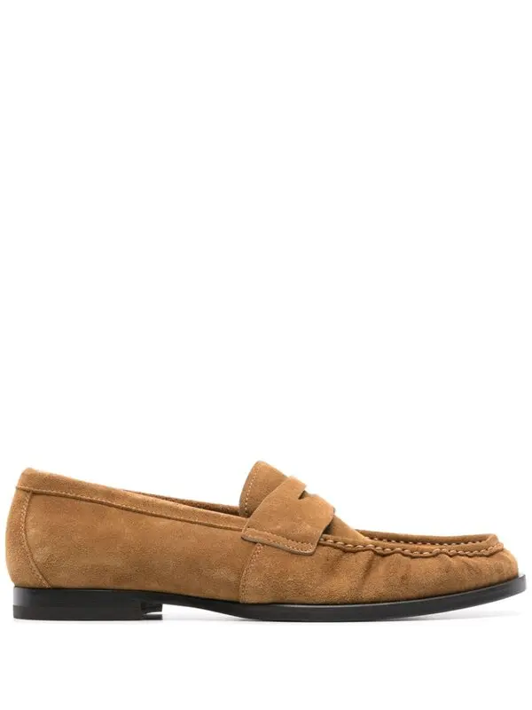 SCAROSSO Fred Suede Loafers - Neutrals