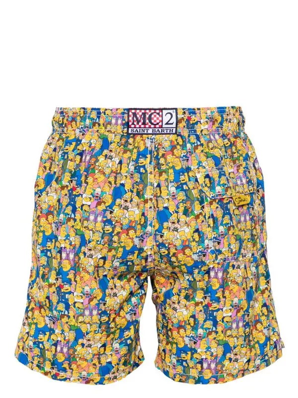 MC2 SAINT BARTH Lighting Micro Fantasy Swim Shorts - Yellow