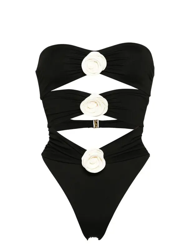 LA REVECHE Vesna Cut-out Swimsuit - Black
