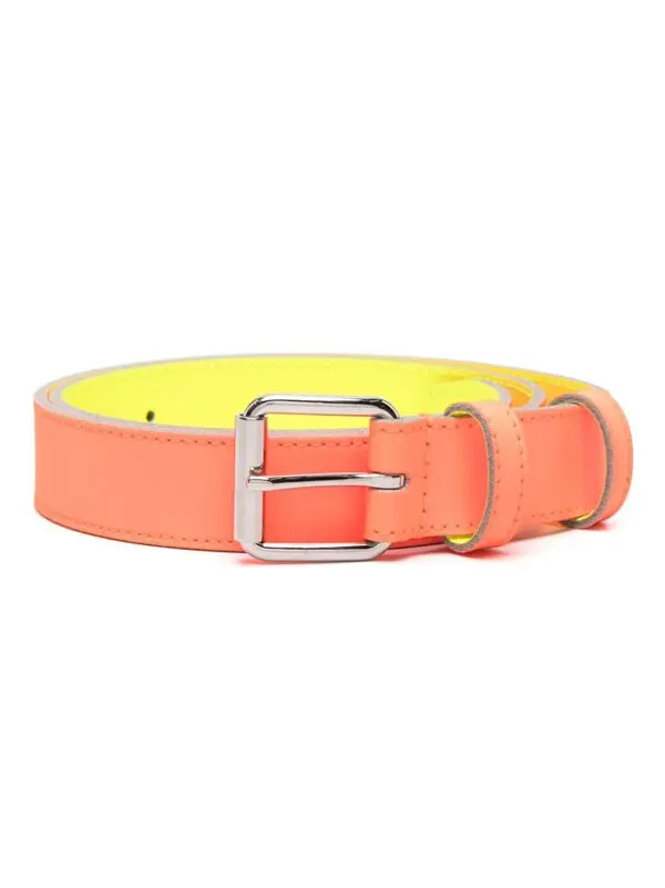 Comme Des Garçons Leather Belt - Orange