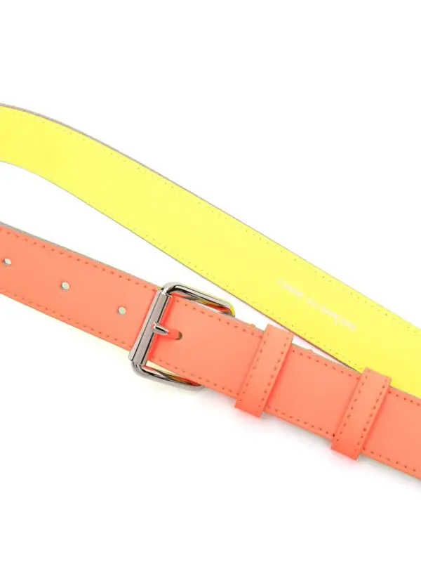 Comme Des Garçons Leather Belt - Orange