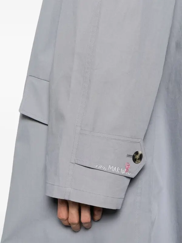 Marni Single-breasted Maxi Coat - Grey
