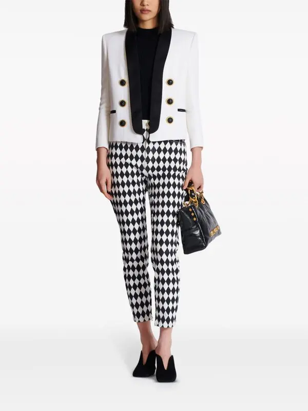 Balmain Open-front Wool Blazer