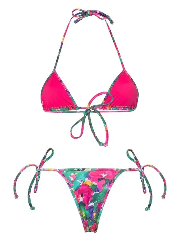 REINA OLGA Oldie Abstract-pattern Bikini Set
