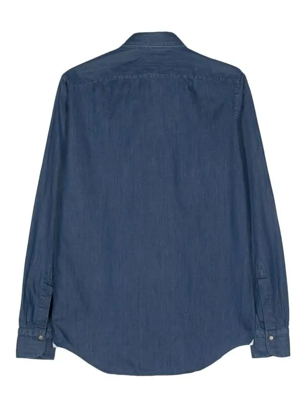 FINAMORE 1925 Press-stud Chambray Shirt