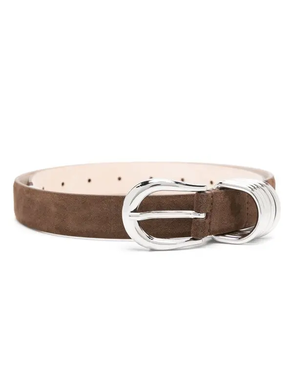 DEHANCHE Hollyhock Suede Belt - Brown