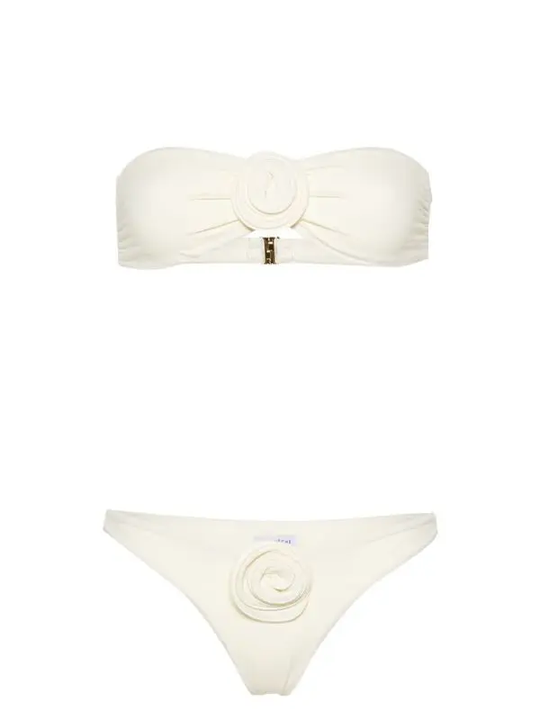 LA REVECHE Vesna Bandeau Bikini - Neutrals