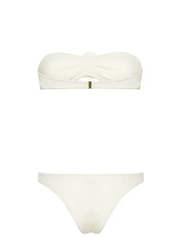 LA REVECHE Vesna Bandeau Bikini - Neutrals