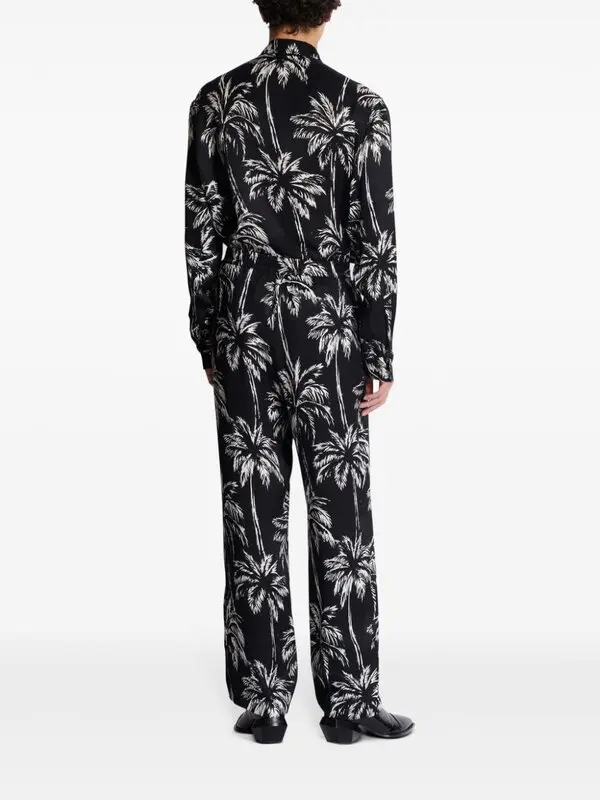 Balmain Palm Tree-print Trousers