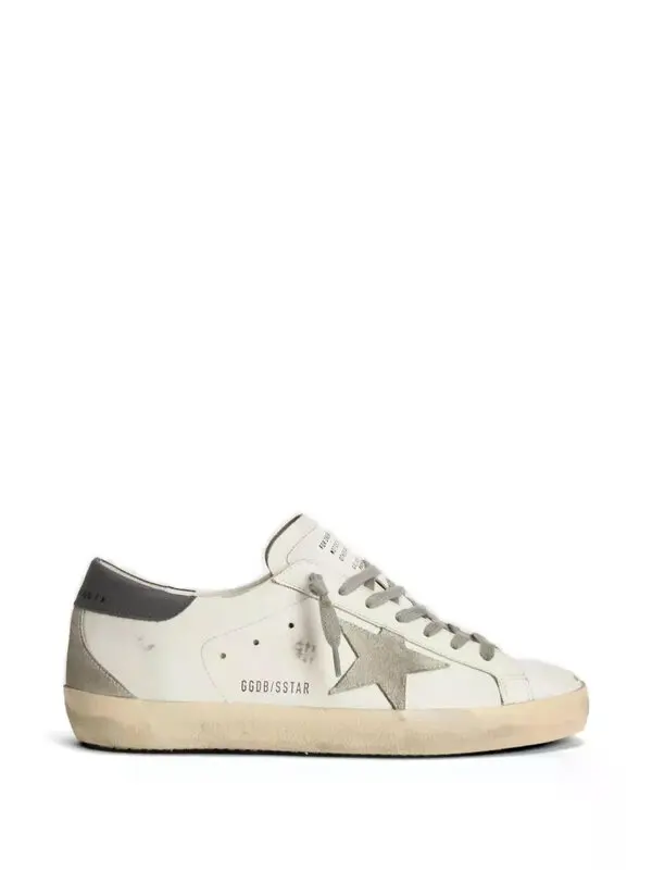 GOLDEN GOOSE Super-star Distressed Sneakers - Neutrals