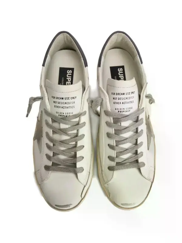 GOLDEN GOOSE Super-star Distressed Sneakers - Neutrals