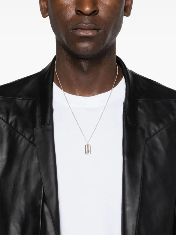 MISSOMA Onyx Tag Pendant Necklace