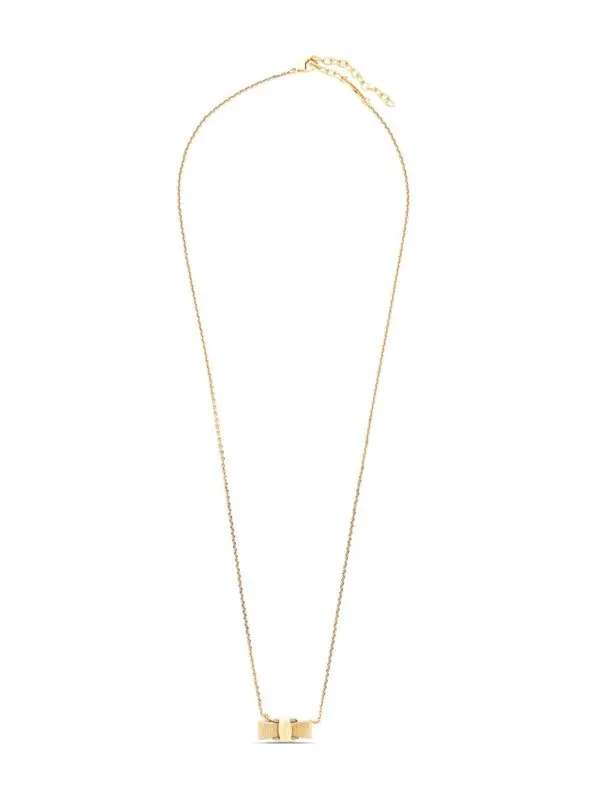 FERRAGAMO Vera Bow Pendant Necklace - Gold