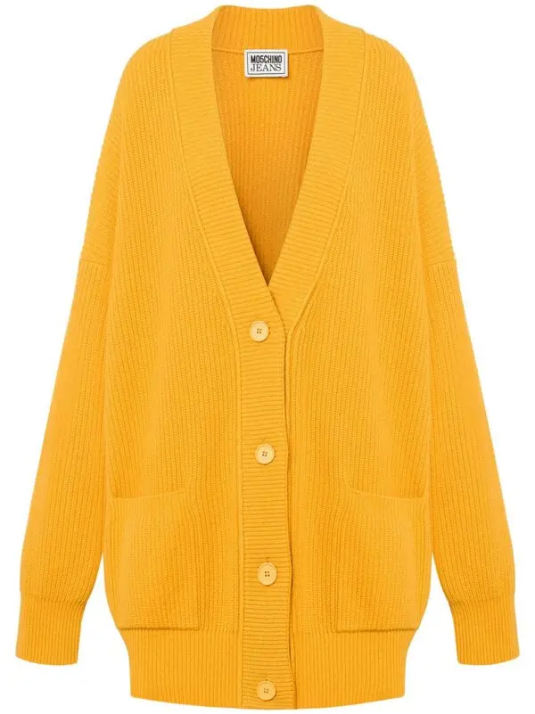 Moschino Oversized V-neck Cardigan