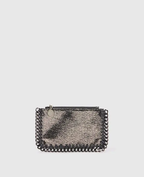 Stella McCartney Falabella Zipper Cardholder - Black