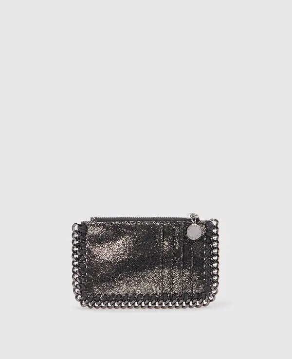 Stella McCartney Falabella Zipper Cardholder - Black