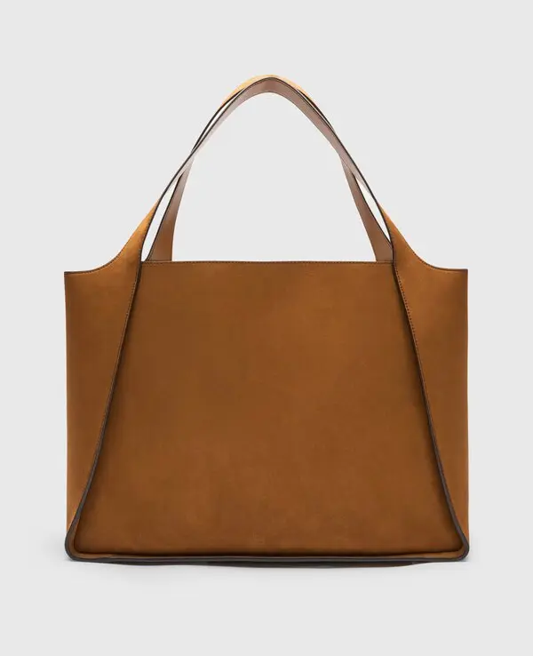 Stella McCartney Logo Tote Bag - Brandy