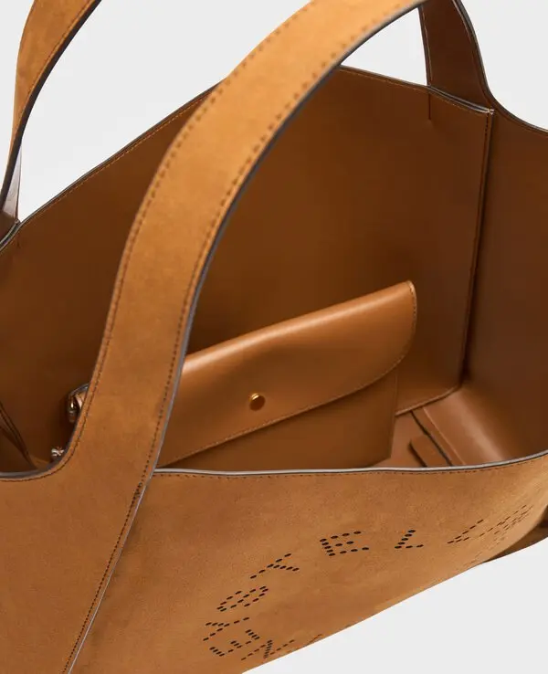 Stella McCartney Logo Tote Bag - Brandy