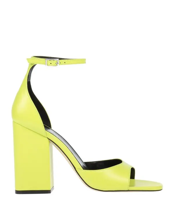Paris Texas Leather Sandals - Green
