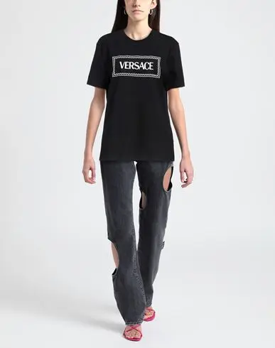 Versace T-shirt With Embroidered Logo