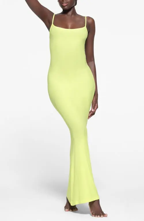 strapless open back dress NUDE V-NECK RIBBED TANK DRESS – Pampas Fashion Boutique main image 1