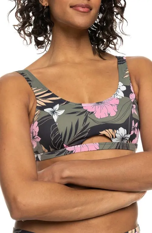 Roxy Pro The Tilt Shift Bikini Top - Anthracite