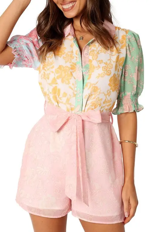 PETAL & PUP Floral Print Romper