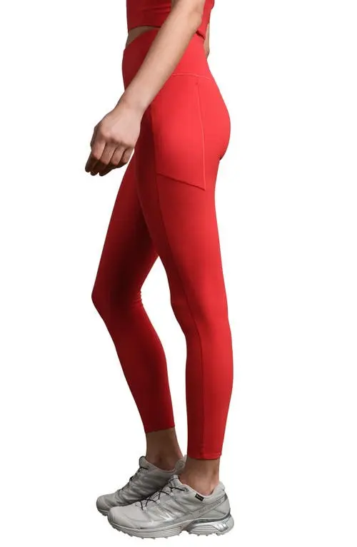 RHONE Revive Pockets 7/8 Leggings - Cabana Red