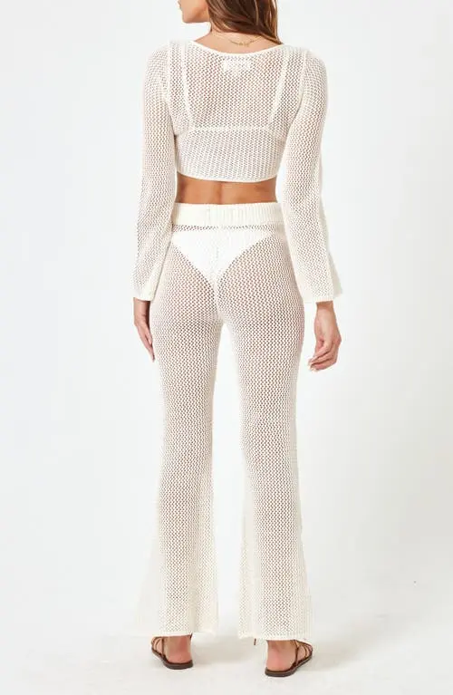 L*Space Los Cabos Open Stitch Cover-up Sweater Pants