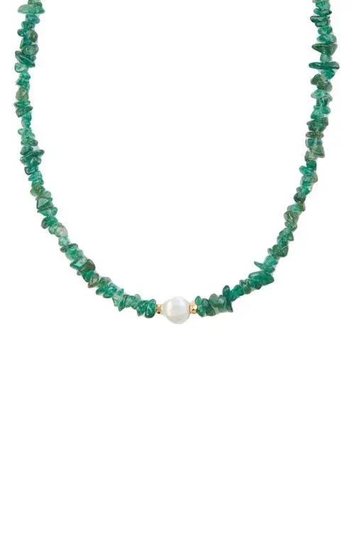 Argento Vivo Beaded Onyx Necklace - Gold