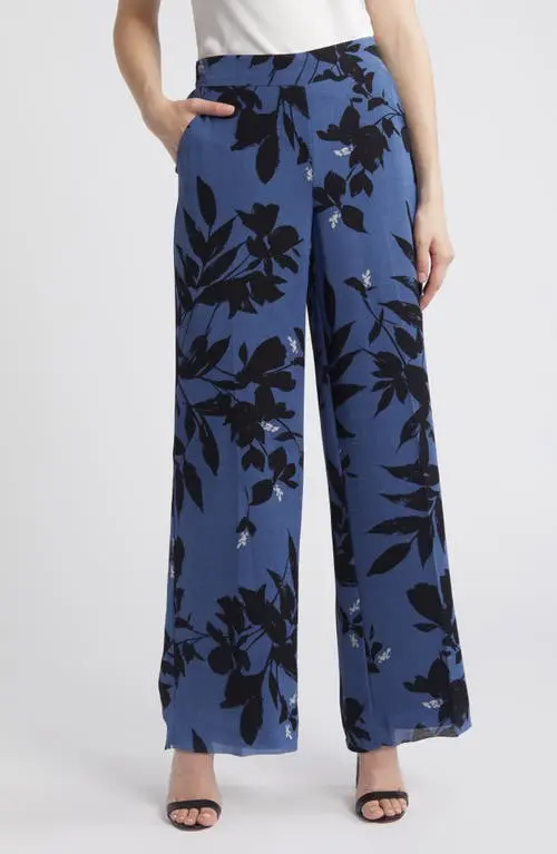 Anne Klein Floral Wide Leg Pants