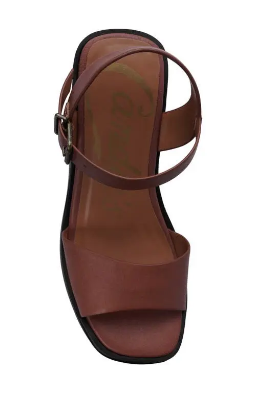 CANDIE'S Platform Wedge Sandals - Cognac