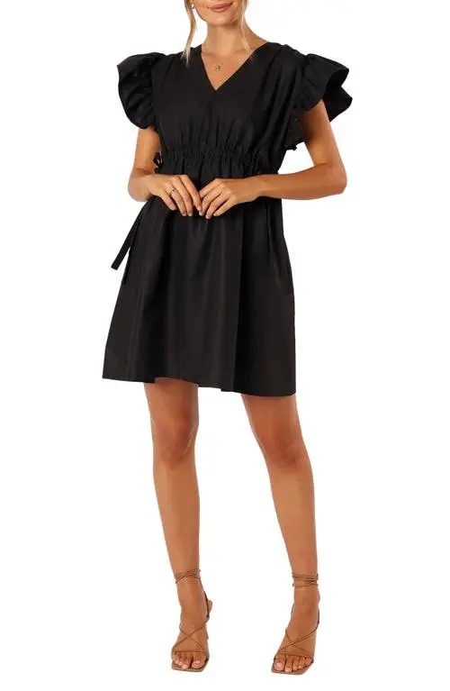 PETAL & PUP Fiona Ruffle Sleeve Mini Dress