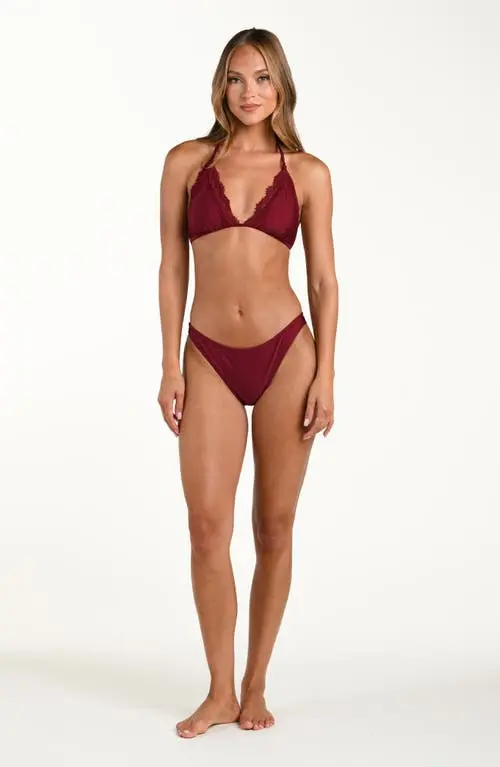L'Agence Jean Bikini Bottom - Black Cherry