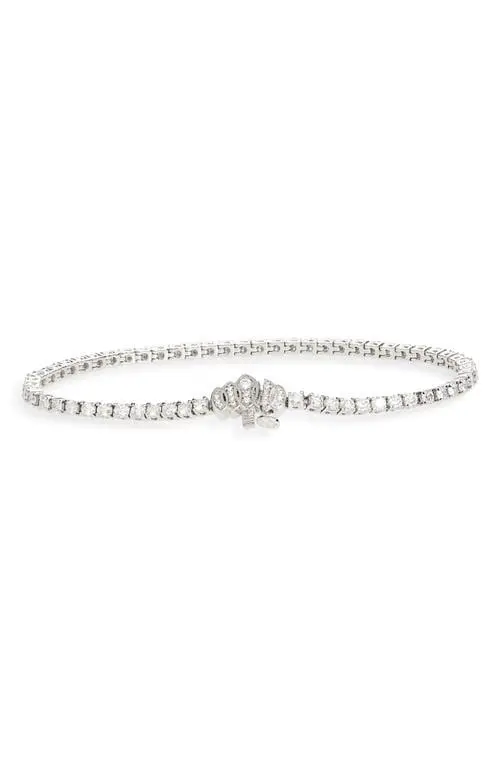 Kwiat Diamond Line Tennis Bracelet - White Silver