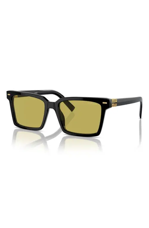 Miu Miu 55mm Rectangular Sunglasses