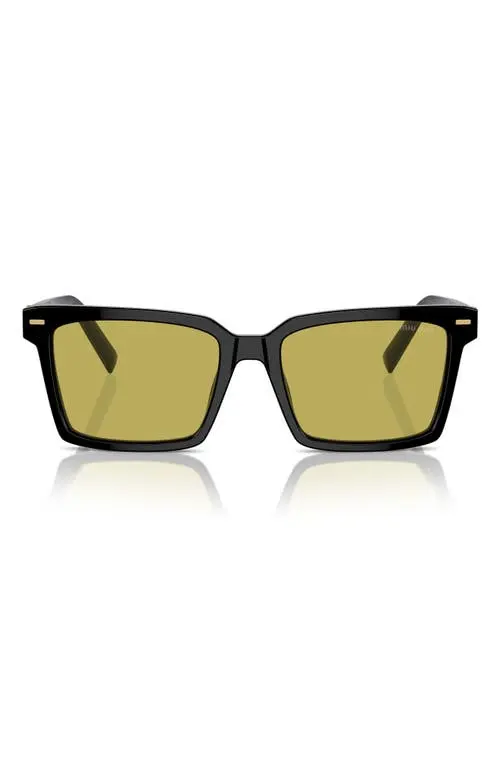 Miu Miu 55mm Rectangular Sunglasses