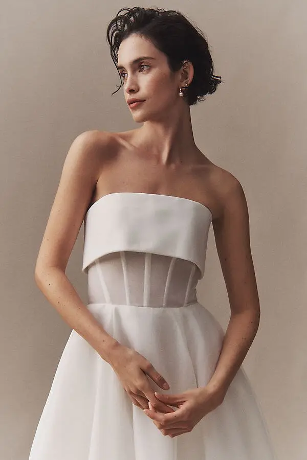 Watters Wtoo Strapless Lilibet Gown