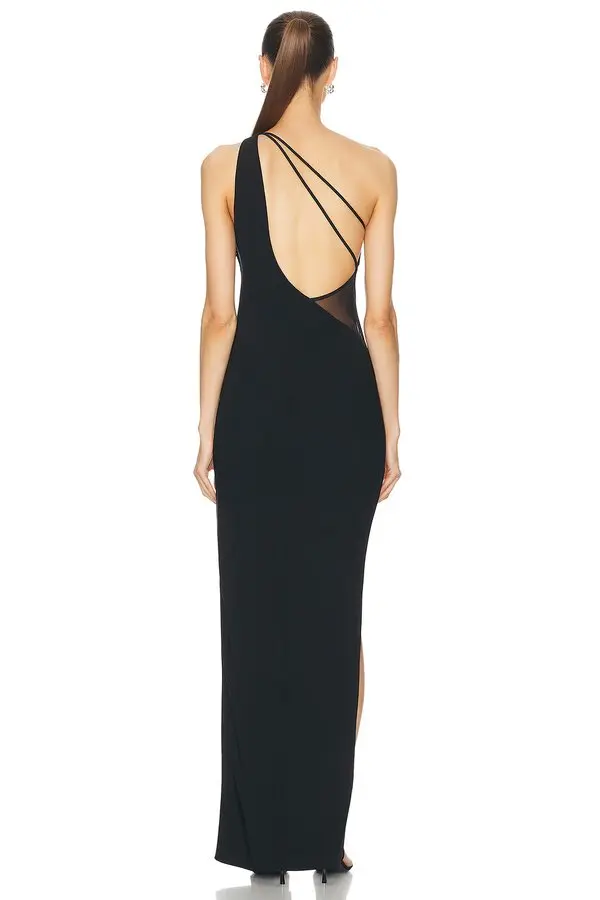 THE SEI Curve Gown With Mesh Inset