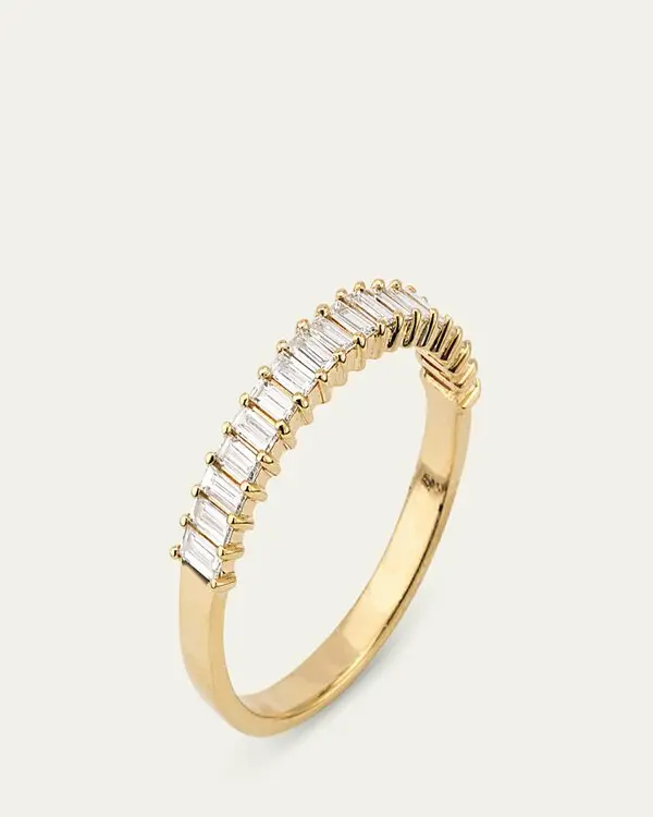 Lana Jewelry 14k Yellow Diamond Stack Ring