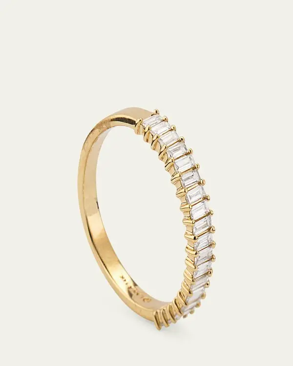 Lana Jewelry 14k Yellow Diamond Stack Ring