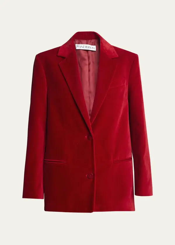 JW Anderson Velvet Single-breasted Jacket