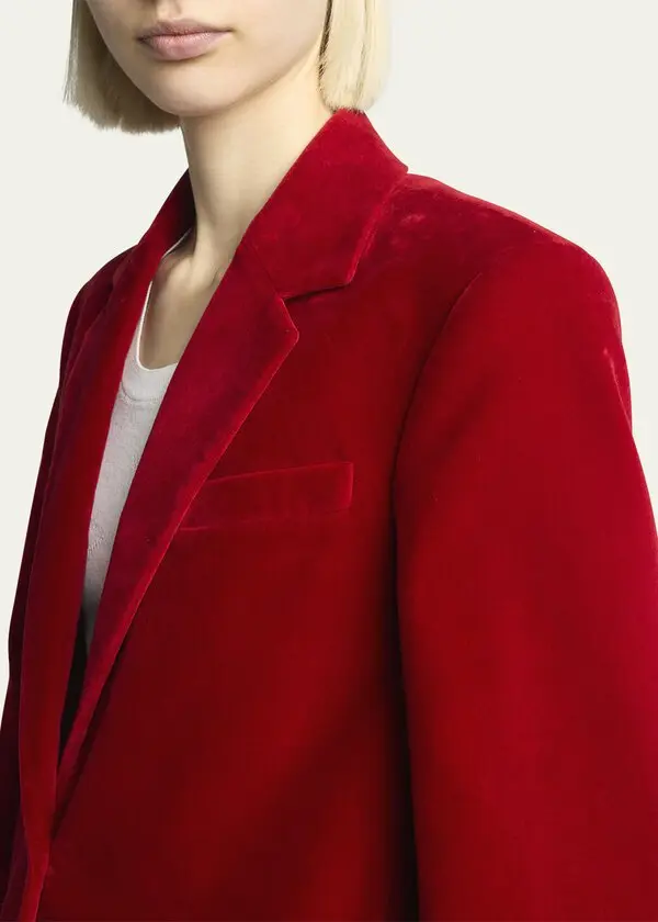 JW Anderson Velvet Single-breasted Jacket