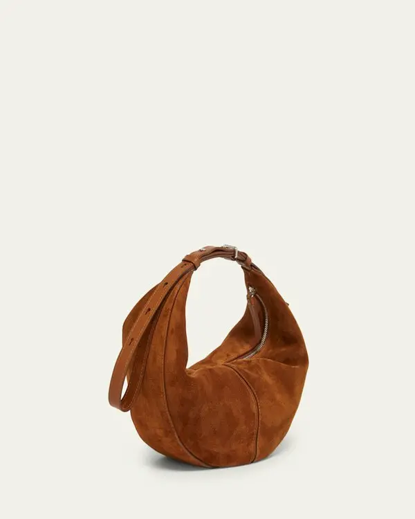 Proenza Schouler Slide Suede Shoulder Bag - Saddle