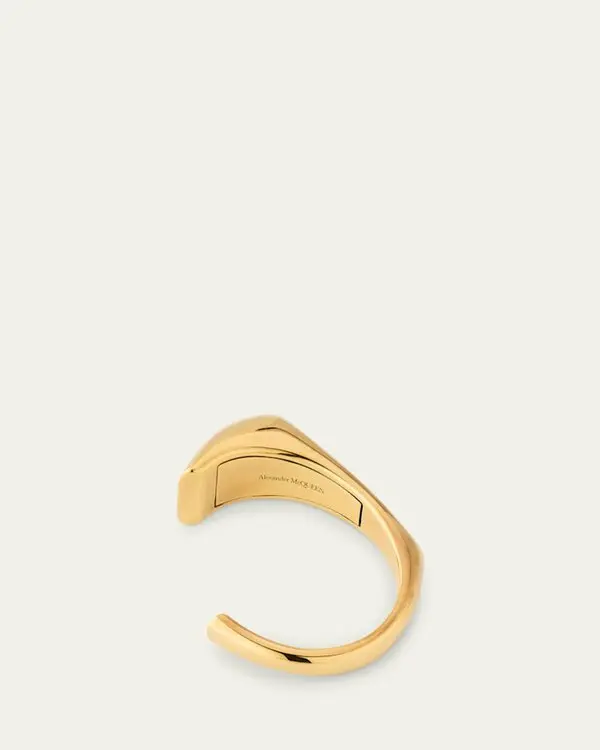Alexander McQueen Plated Cuff Bracelet