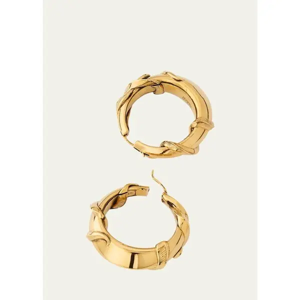 Alexander McQueen Snake Hoop Earrings